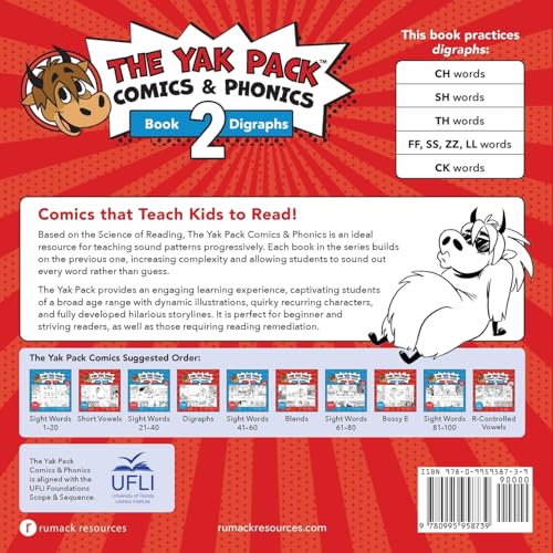 Snapklik.com : The Yak Pack: Comics & Phonics: Book 2: Learn To Read ...