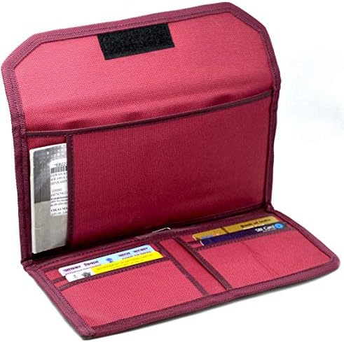 GreatDio Cheque Book Holder Multi Pocket Expanding Zip Pouch Travel ...