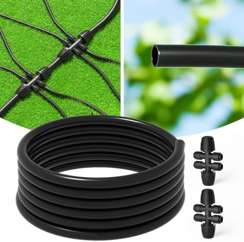 Amazon.com : Bonviee 1/2" Irrigation Tubing with 4 Packs 6-Way ...