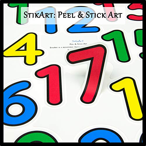 StikArt Number Decals for Preschool, Pre-K and Kindergarten - Want It All