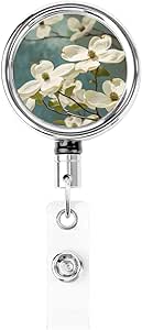 Amazon.com : Metal Badge Reels Retractable Keychain with Belt Clip ...