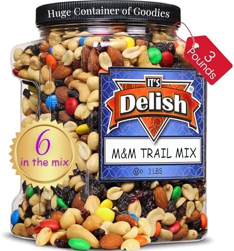Amazon.com: M&M's Classic Trail Mix by It's Delish, 3 lb Reusable Jumbo ...