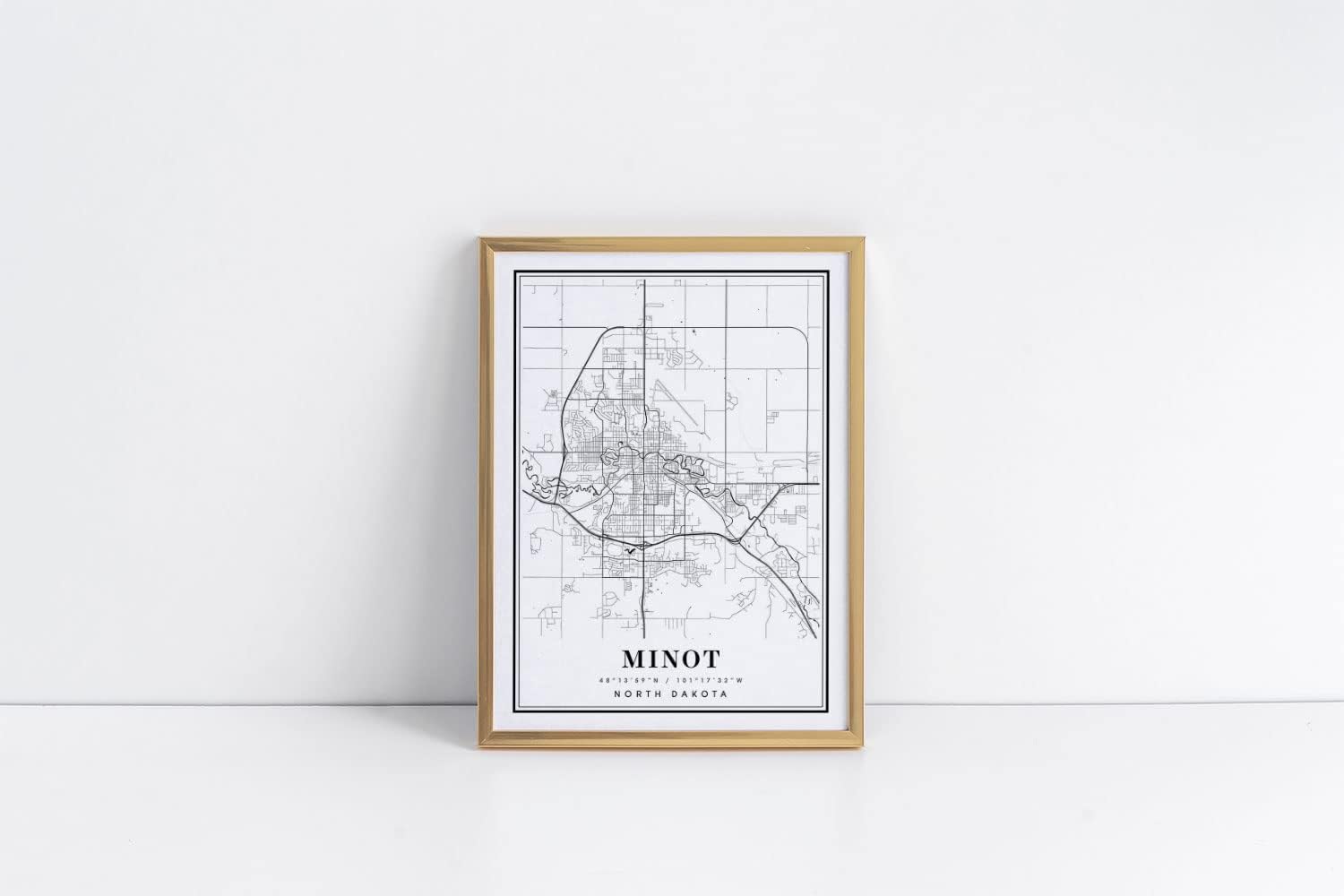 Amazon.com: Minot North Dakota Map Minot Nd Map Minot City Map Minot ...