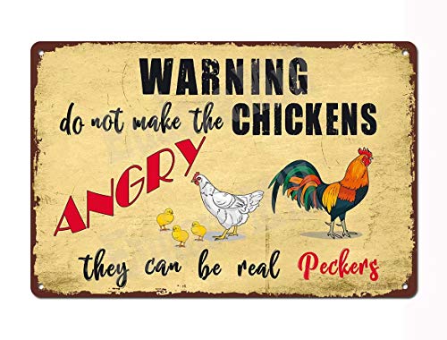 Chicken Warning Sign Make Chickens Angry 8 - Where to Buy at the Best ...