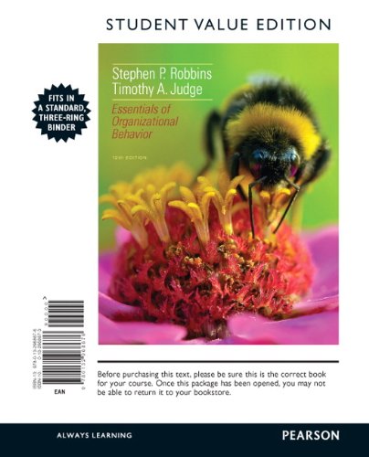 Amazon.com: Essentials of Organizational Behavior, Student Value ...