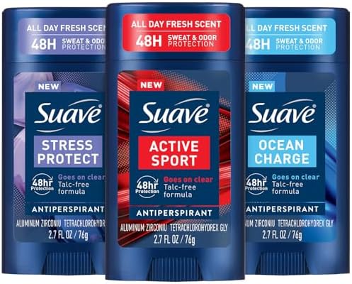 Amazon.com : Suave Antiperspirant Deodorant for Men Variety 4-Pack ...