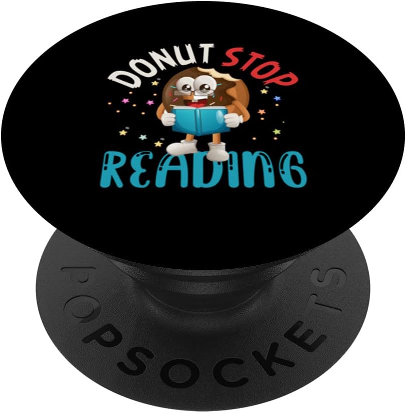 Amazon.com: Donut Stop Reading Meme Book Reader Pun Bookworm Quote ...