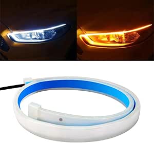 Amazon.com: Car LED Strip Lights,24 Inch Flexible Car Light Strip ...