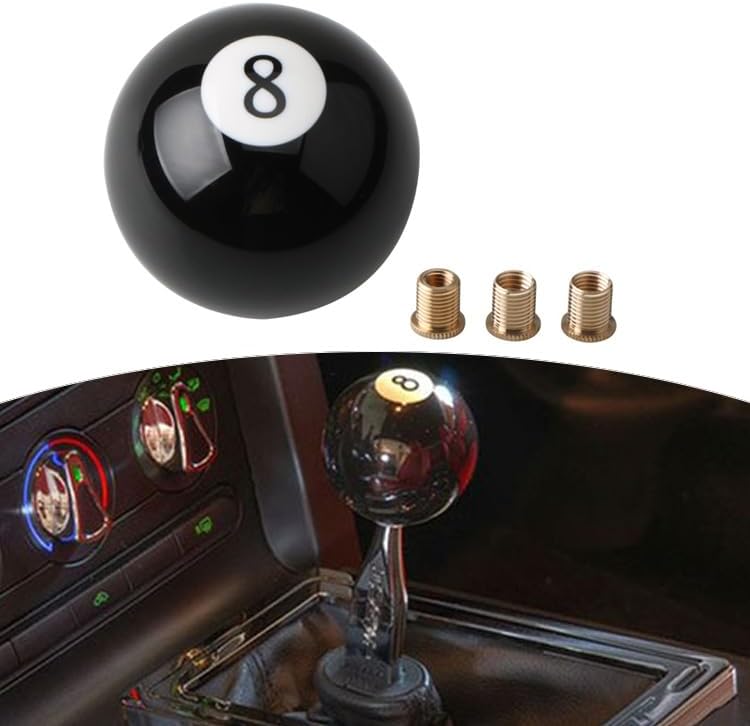 Yumfugu Pack-1 Car Spherical Shift Knob, Round 8 Ball Billiard Car ...