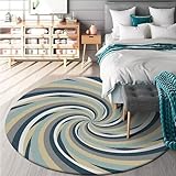 3D Vortex Optical Illusion Rug | The Green Head