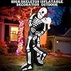 Amazon.com: 6 Ft Halloween Inflatable Outdoor Decoration, Skeleton Blow ...