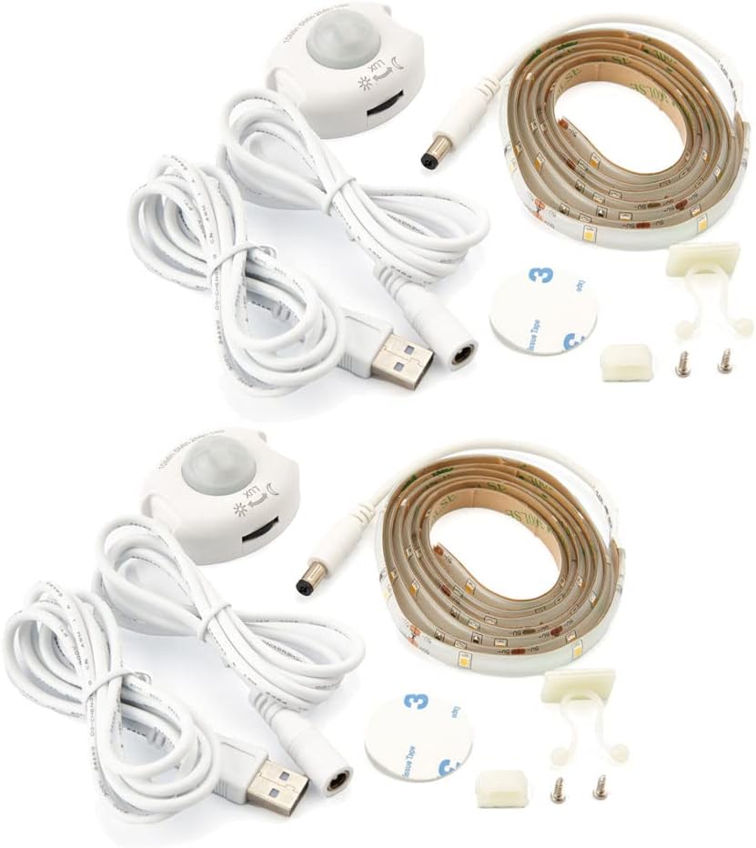 LED Strip Bewegungsmelder 5m,Dual Control LED Bettlicht mit PIR ...