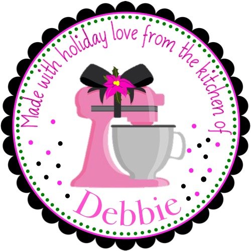 Amazon.com: 40 Personalized Christmas LABELS Party Favors Holiday ...