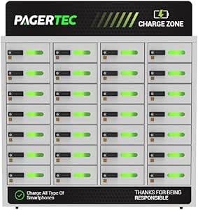 Amazon.com: pagertec Cubby 28 Bay Cell Phone Charging Station Locker ...