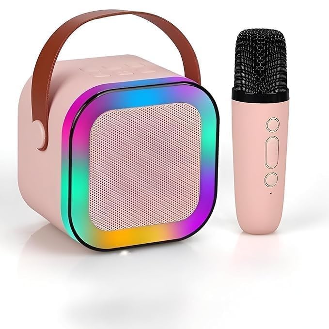 Sun Colourful Karaoke Sound Speaker with Mic : Amazon.in: Electronics