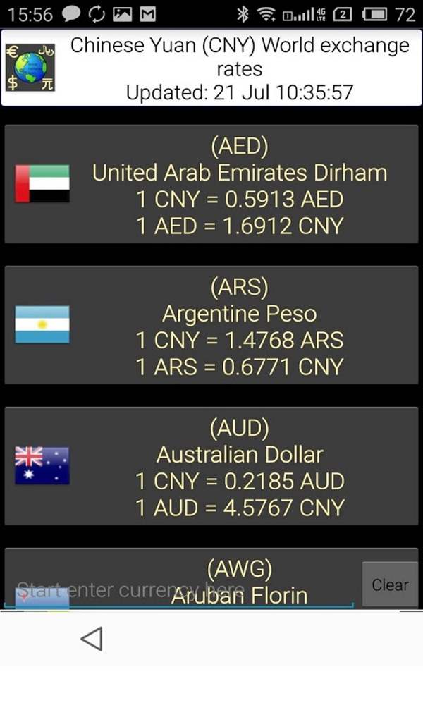 World Currency Exchange rates - App on Amazon Appstore