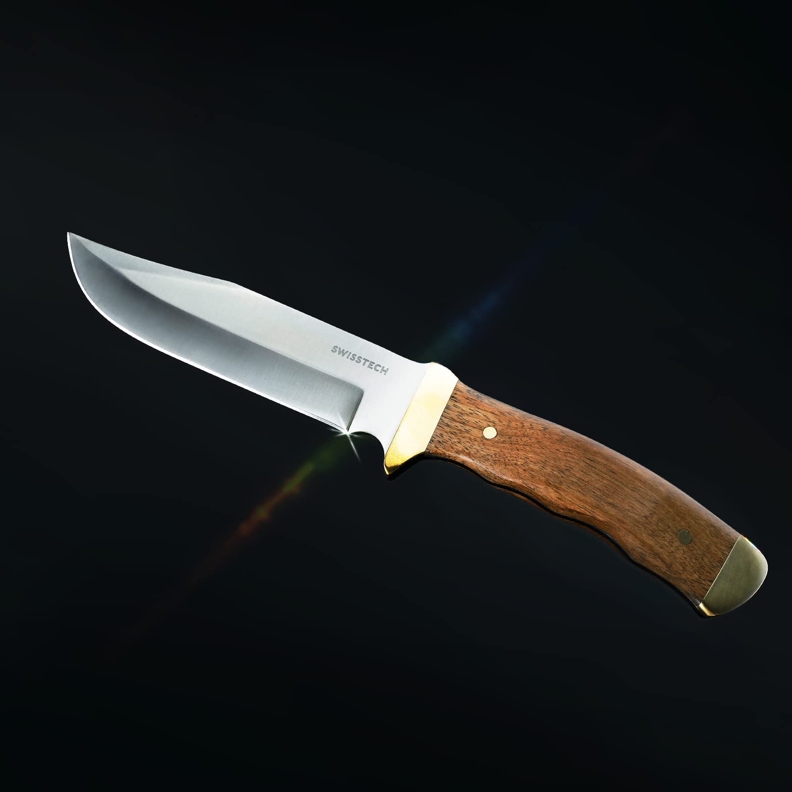 Buy Swiss+Tech Fixed Blade Knife, 11 Inch Full Tang Hunting Knife with ...