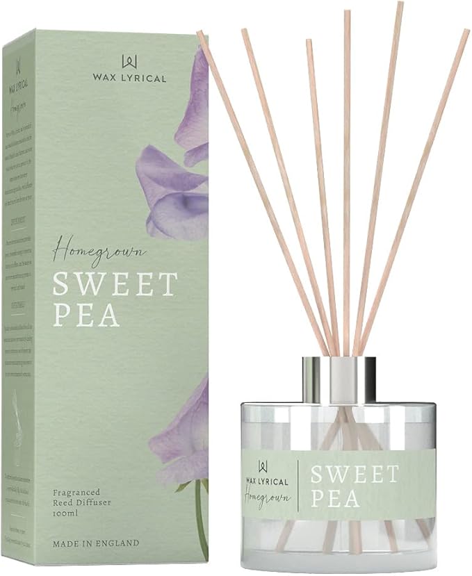 Wax Lyrical Home Grown Sweet Pea 100ml Diffuser : Amazon.co.uk: Home ...