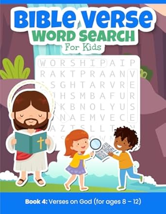Bible Verse Word Search For Kids: Book 4: Verses on God (for ages 8 ...