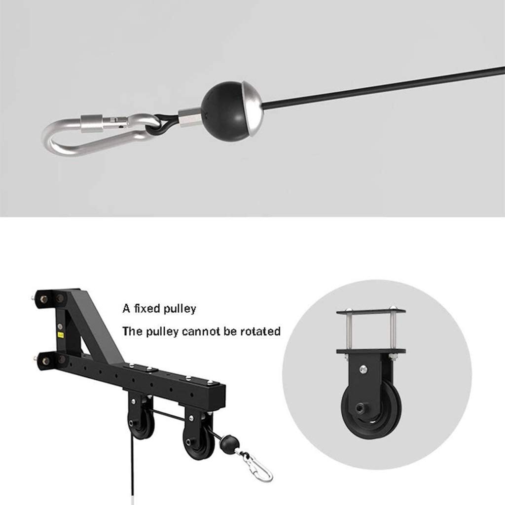 Buy Tricep Workout Machine Equipment Wall-Mounted Cable Pulley System ...