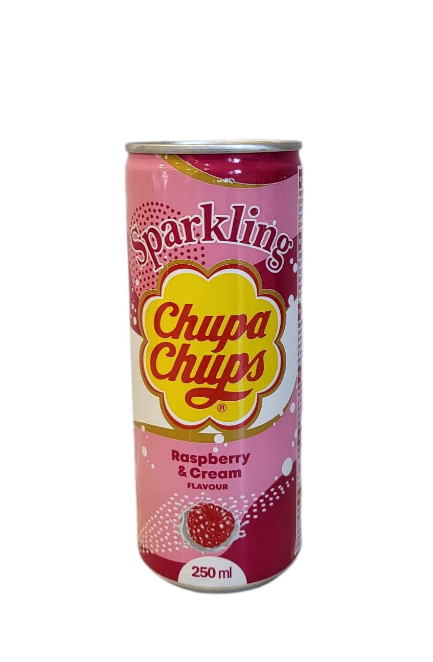 Chupa Chups Raspberry Cream Sparkling Getränk - Erfrischende Sprudel ...