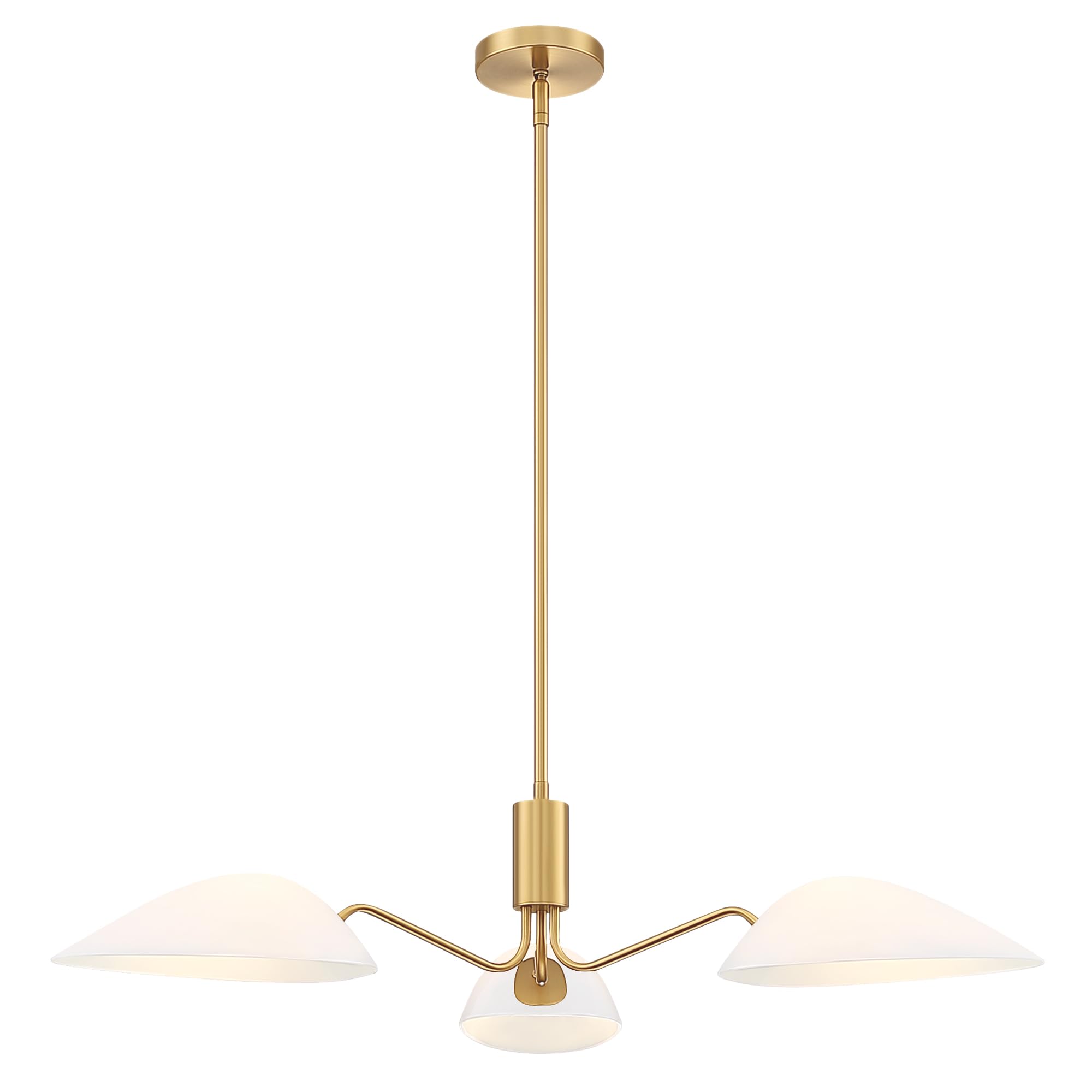 MEXO Modern Glass Chandeliers, Sputnik Chandelier Gold Pendant Lighting ...