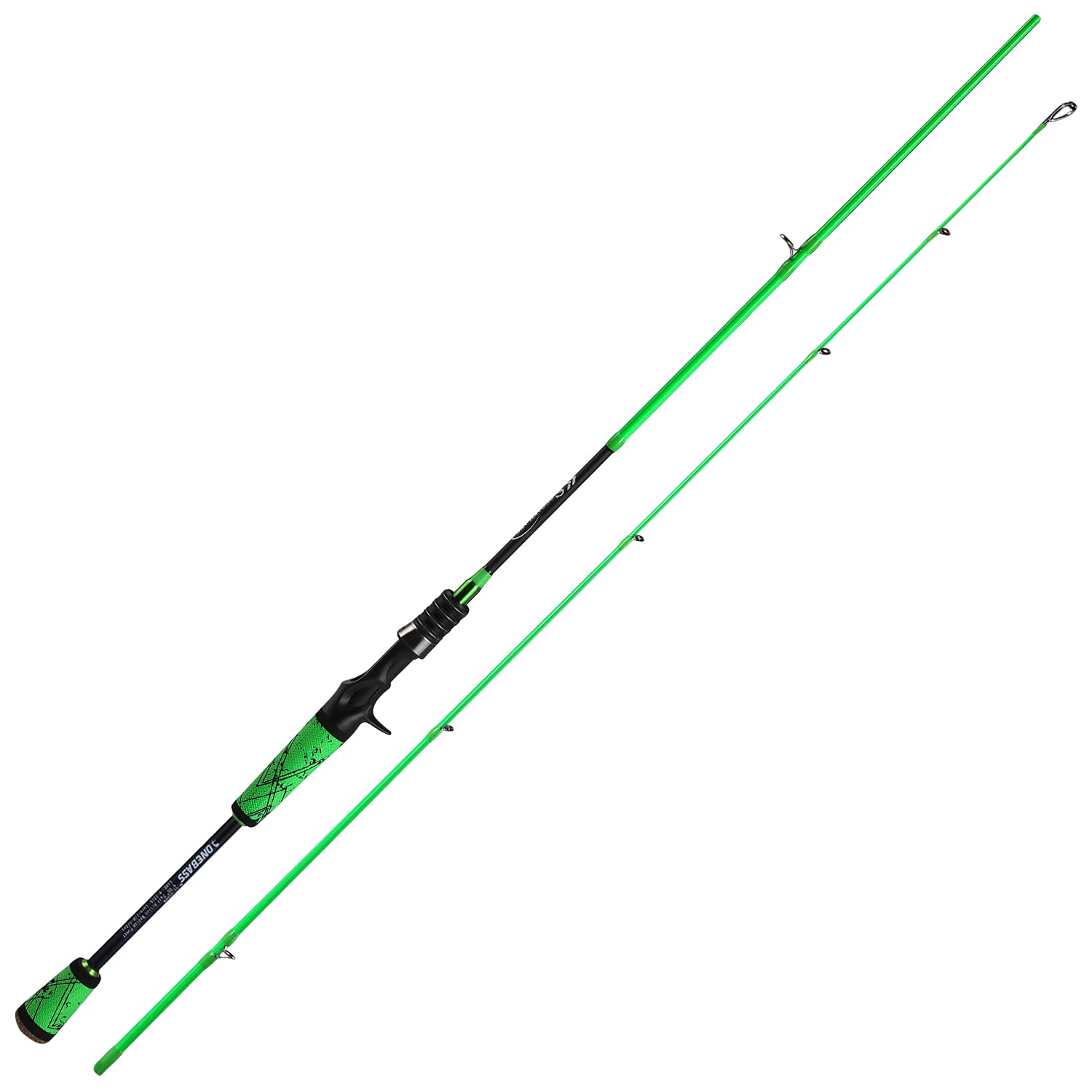 One Bass Fishing Pole 24 Ton Carbon Fiber Casting and Spinning Rods ...