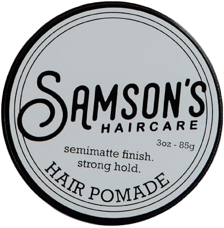 Amazon.com: SAMSON'S HAIRCARE Pomade, All Day Hold for Classic Styles ...