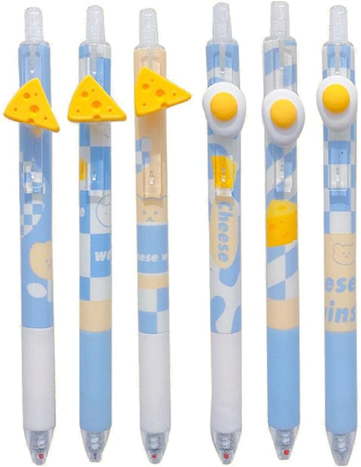 Amazon.com: 6 Pcs Retractable Neutral Pens Sea Salt Cheese Gel Ink Pens ...
