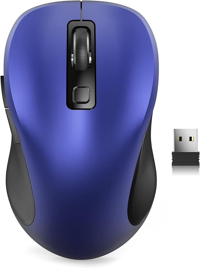Amazon.com: Trueque Wireless Mouse for Laptop, 2.4GHz Ergonomic ...