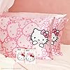 Amazon.com: Kitsch x Hello Kitty (Pink Kitty Faces) - Satin Pillowcase ...