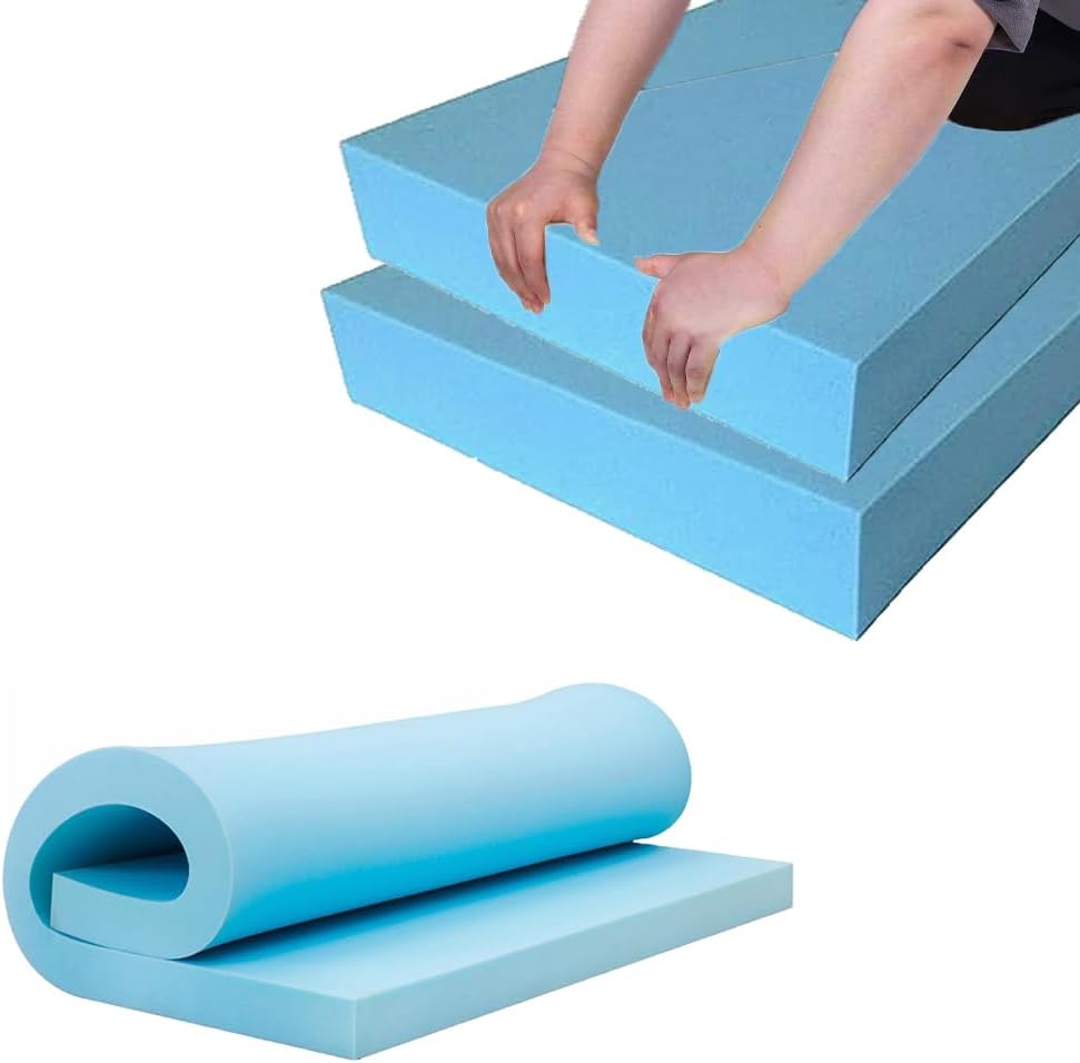Amazon.com: YUURO 2PCS Bench Cushion Replacement Foam,Upholstery Foam ...