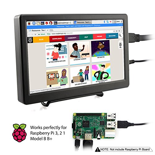 Elecrow 10.1 Inch Raspberry Pi Screen 1920X1080p HDMI VGA Portable ...