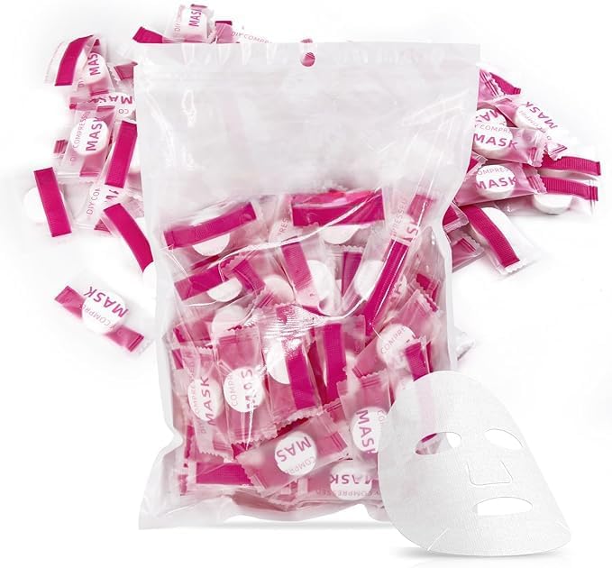Amazon.com : Compressed Facial Sheet Masks, 100pcs Natural DIY ...