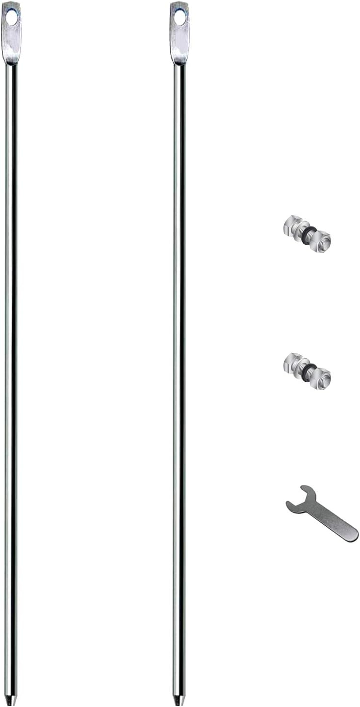 Amazon.com : Stakes for Yard Signs, 15.7" Metal Stakes for Signs on ...