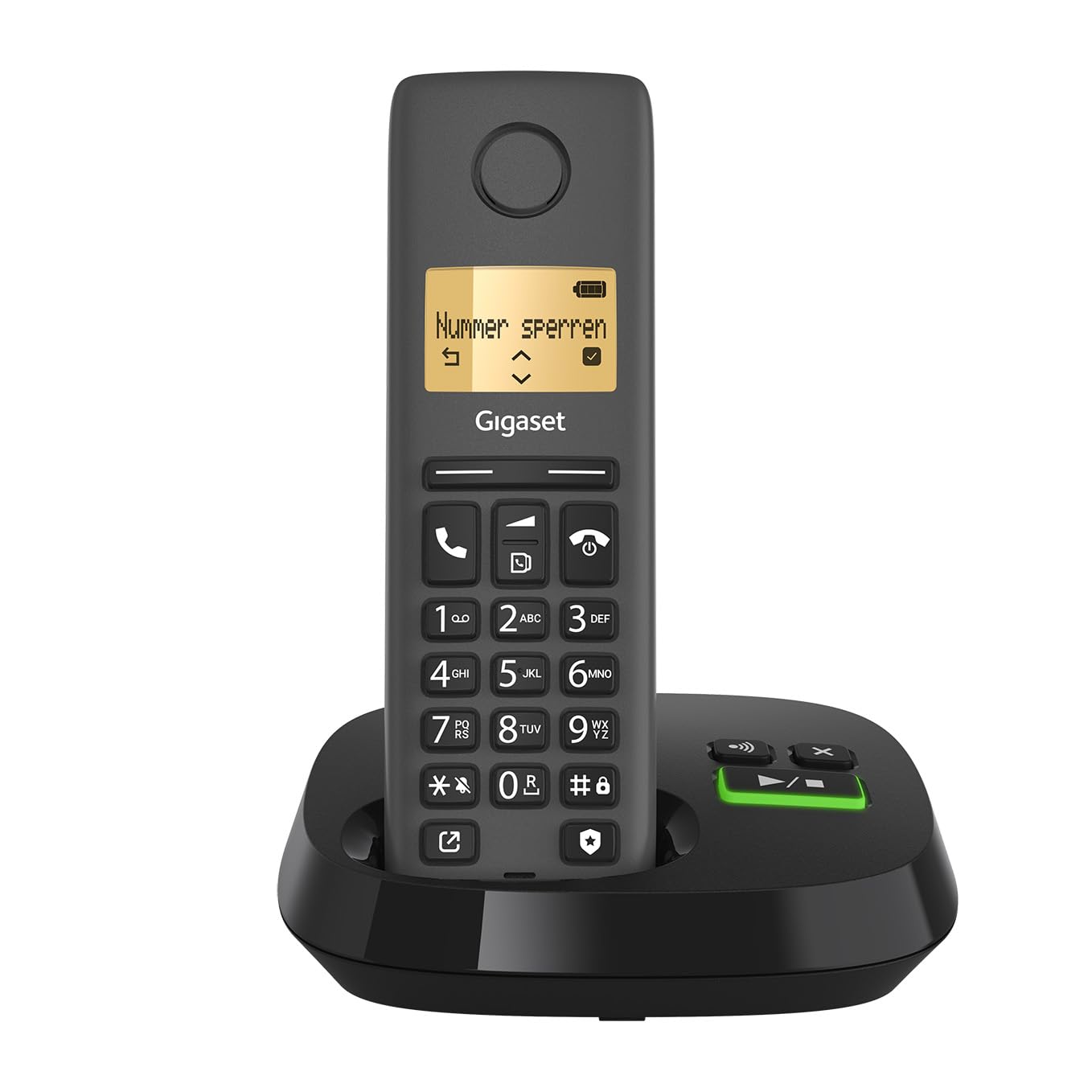 Gigaset Pure 120A - Schnurloses DECT-Telefon mit Anrufbeantworter - ECO ...