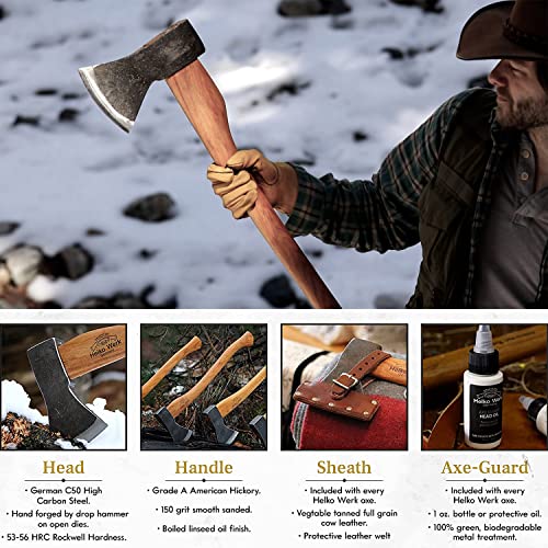 1844 Helko Werk Germany Saxon Splitting Axe for Chopping Firewood and ...