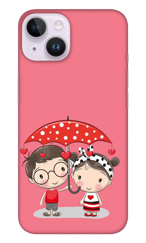 Goyanka Ecom Rainy Season Couple Back Cover for Apple iPhone 14 (Poly ...