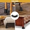 Amazon.com: Bed Frame Toe Protectors，Bed Frame Leg Covers, Toe ...
