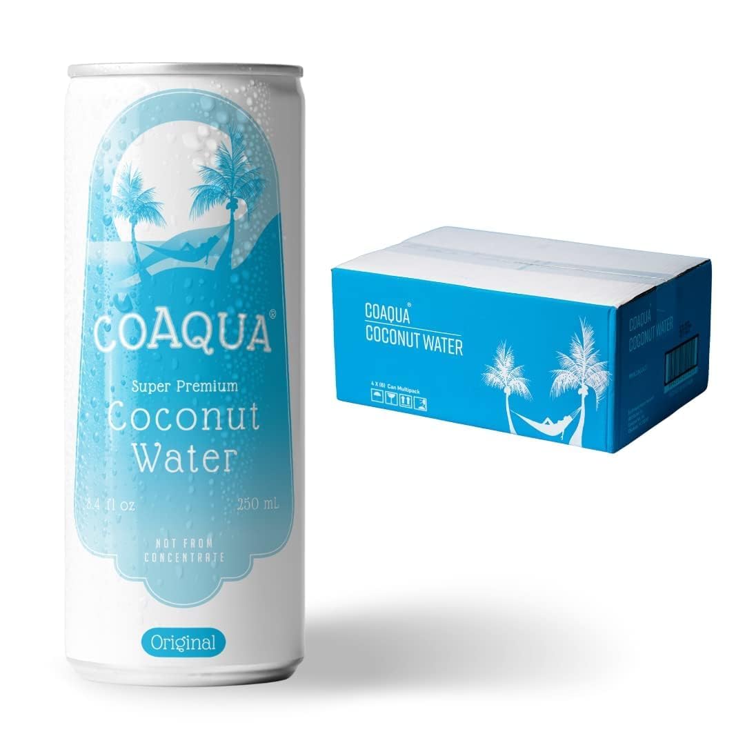Amazon.com : CoAqua Organic Coconut Water, 24 Pack, Natural ...