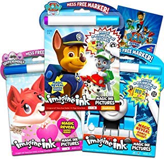 Paw Patrol Imagine Ink Coloring Book Set for Toddlers Kids - 3 Magic ...
