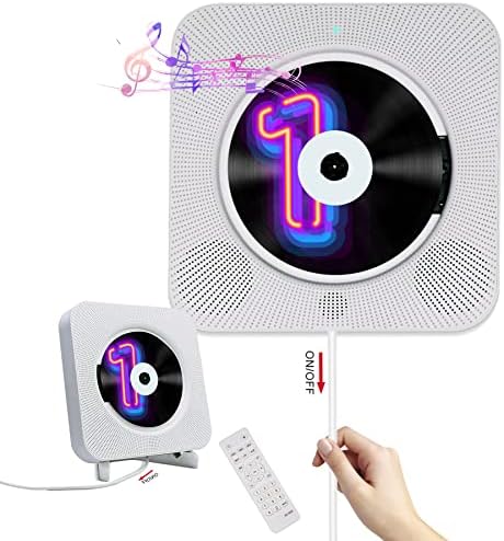 Wall Mountable Portable CD Player with Bluetooth IN and Speakers ...