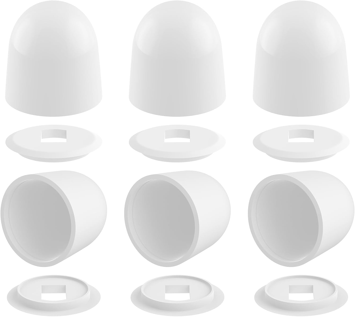 Amazon.com: SDTC Tech 6 Packs Universal Toilet Bolt Caps, Round Plastic ...