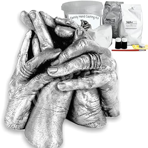 Family Hand Casting Kit up to 4-5, DIY Hand Moulding Kit Couples, Baby ...