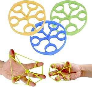 Amazon.com : 3 Pcs Finger Stretcher Resistance Band Hand Exercisers for ...