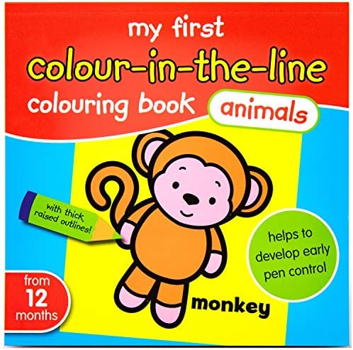 My First Colouring Book Animals - Baby First Colour in The Line Book ...
