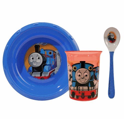 Amazon.com : Thomas & Friends - Dinnerware - 3pc Breakfast Set : Baby ...