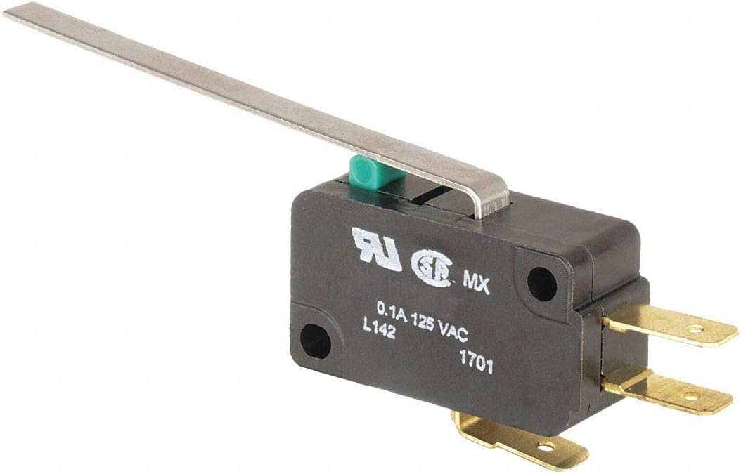 Mini Basic Snap Action Switch Straight Lever SPDT .01A 125VA ...