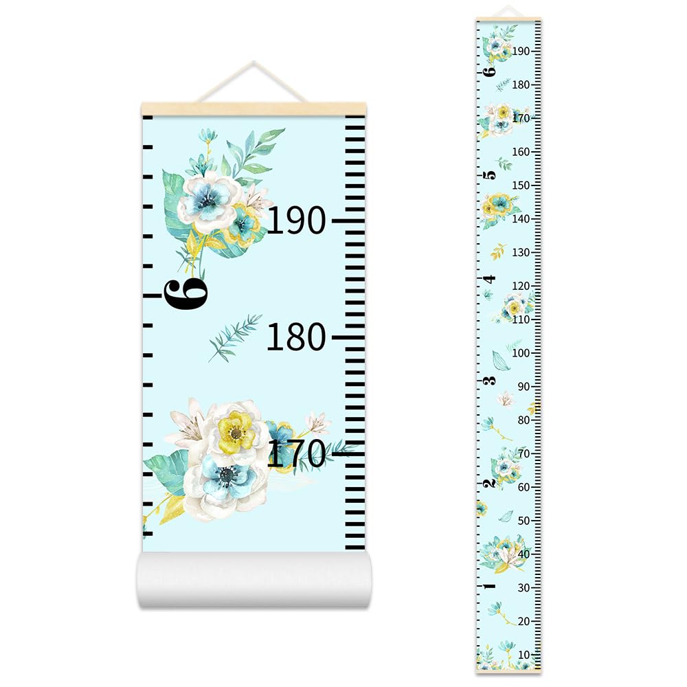 Amazon.com: Nustila Flowers Plants Growth Chart for Kids Baby Height ...