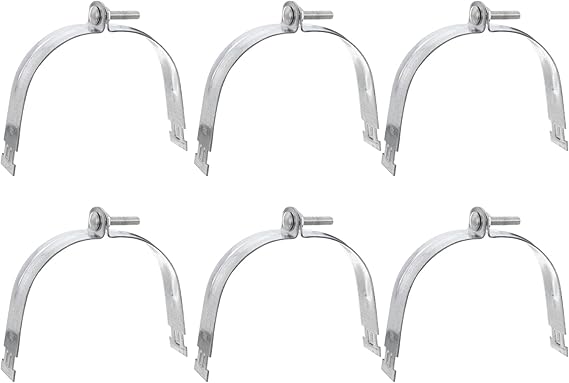 uxcell 4-1/2" EMT Strut Clamps Steel for Rigid Conduit and Pipe 6Pcs ...